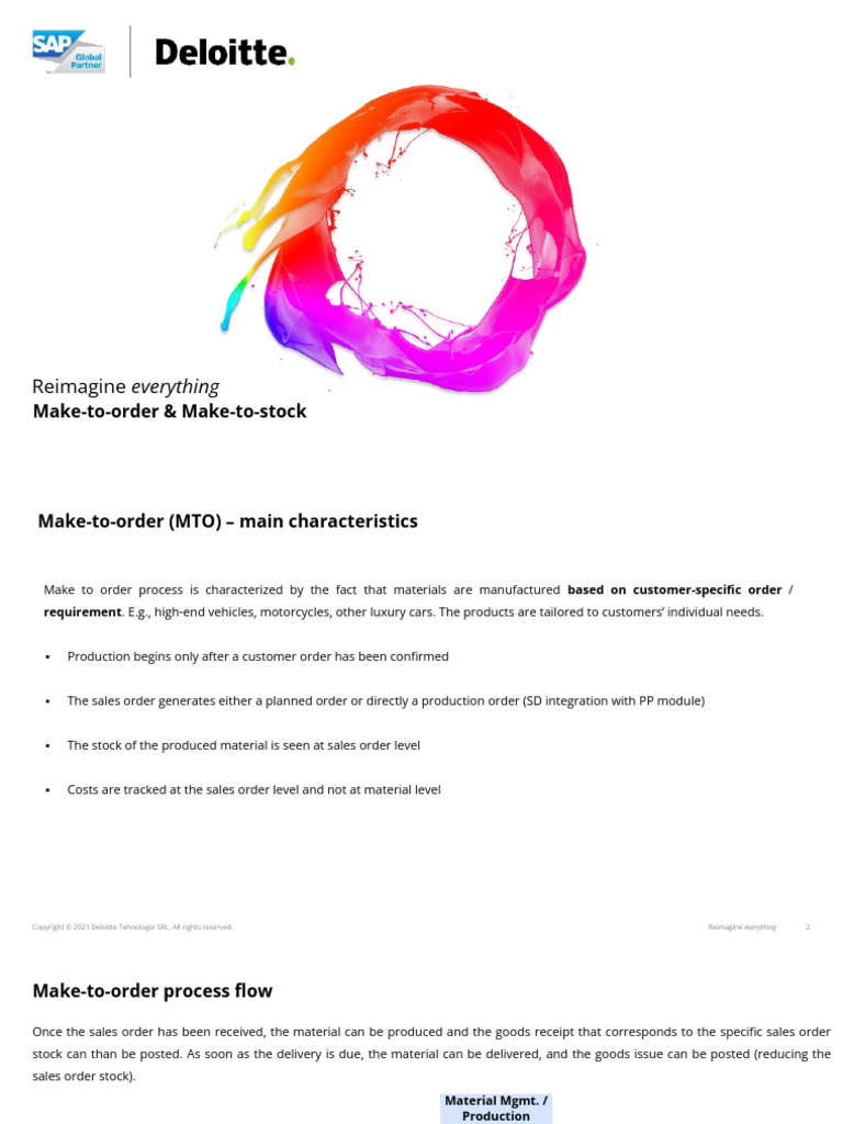3.make To Order & Make To Stock | PDF | Inventory | Business