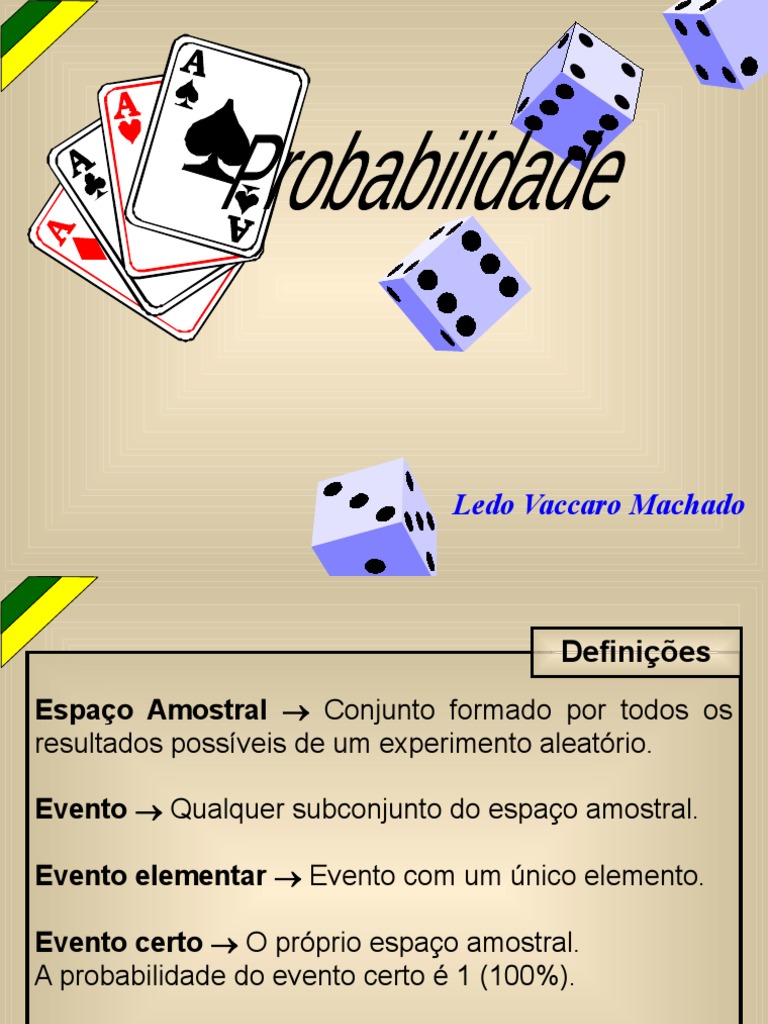 Probabilidade | PDF | Probabilidade | Matemática