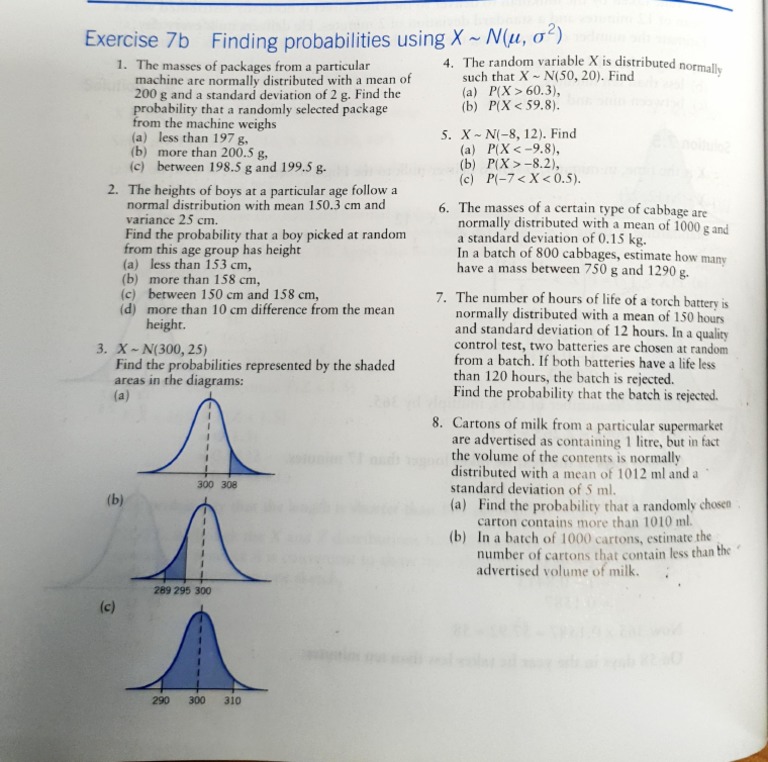 Normal Distribution Ex2 | PDF