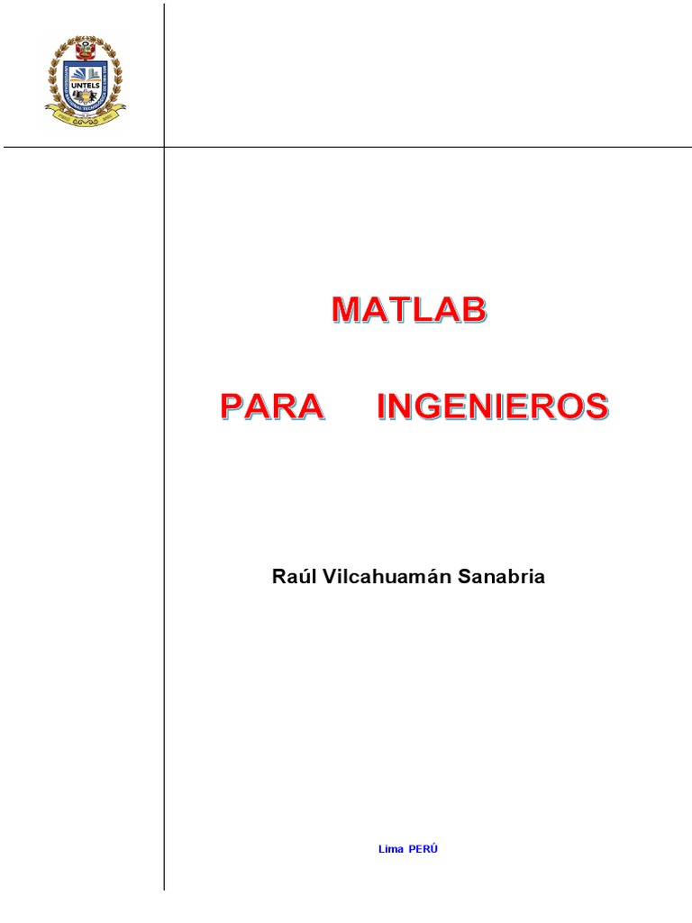 Matlab para Ingenieros | PDF