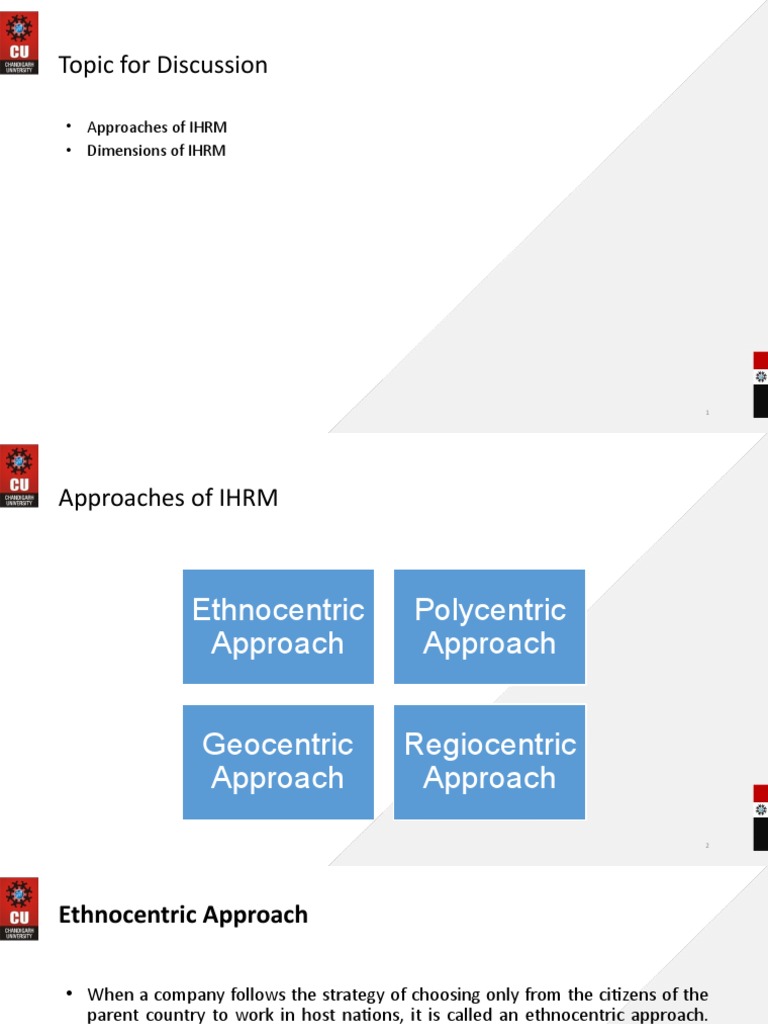 Lecture 3.1.3 PPT - Dimensions of IHRM | PDF | Human Resource Management | Business Economics