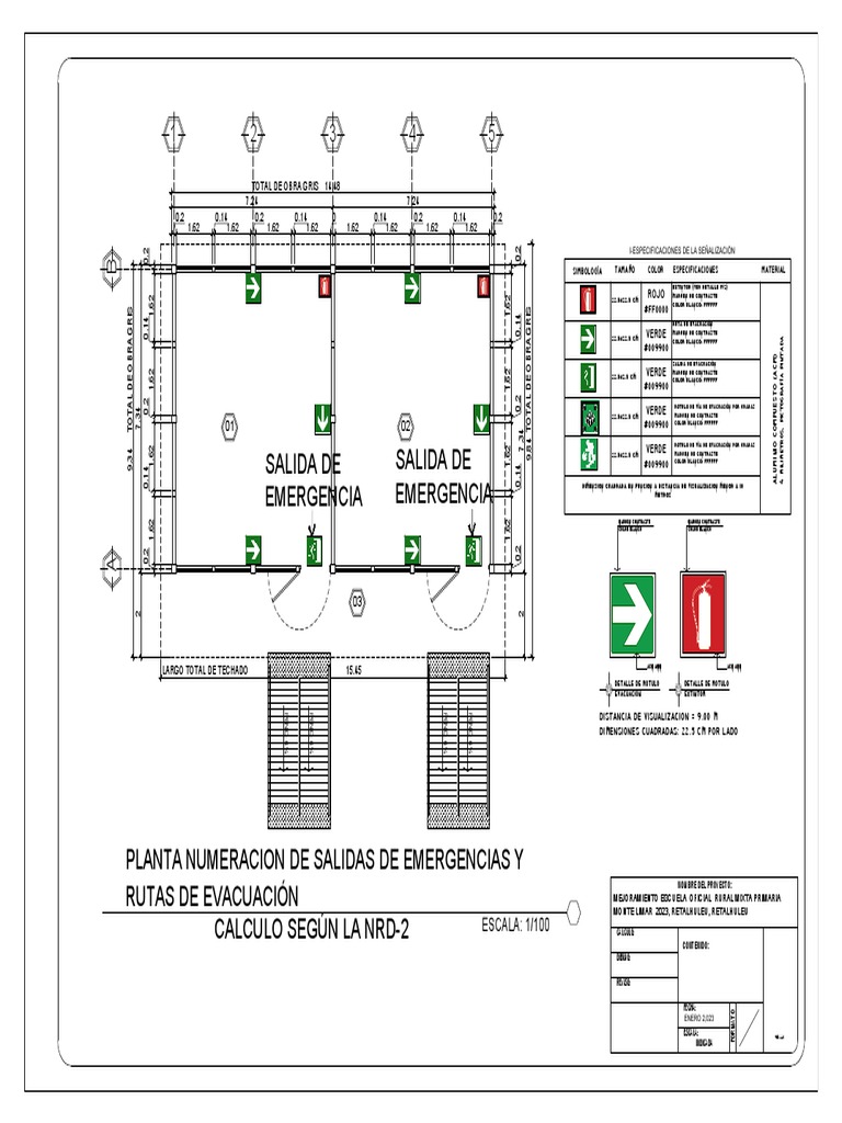 6 Formato Numeracion Salidas de Emergencias y Rutas | PDF