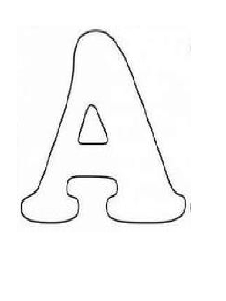 MOLDE LETRA IMPRIMIR TAMAÑO GRANDE | PDF