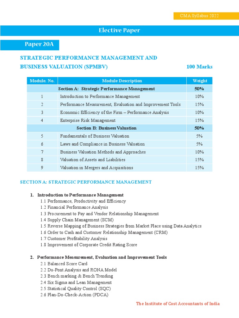 SPMBV | PDF | Valuation (Finance) | Business Valuation