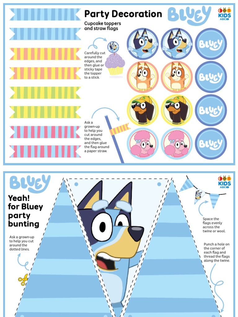 banderines de bluey | PDF