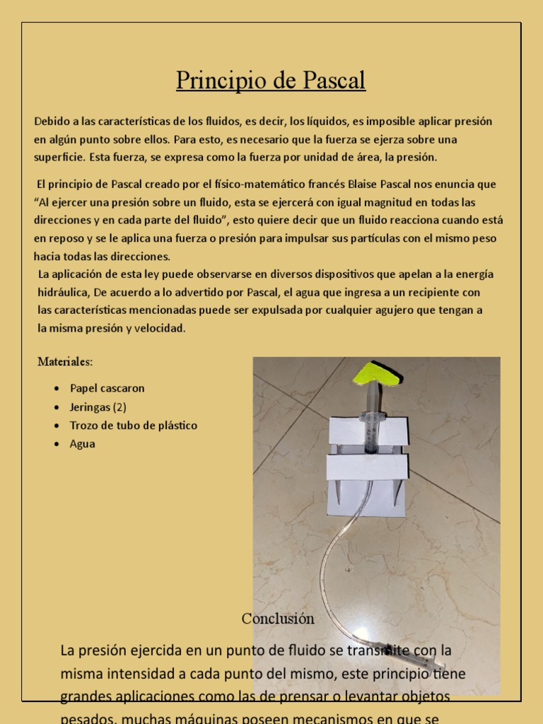 Principio de Pascal | PDF