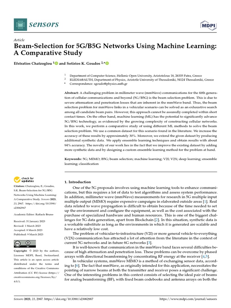 Sensors 23 02967 | PDF | Machine Learning | Receiver Operating Characteristic