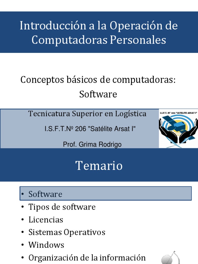 Clase 01 Conceptos Basicos Software | PDF | Microsoft Windows | Programación