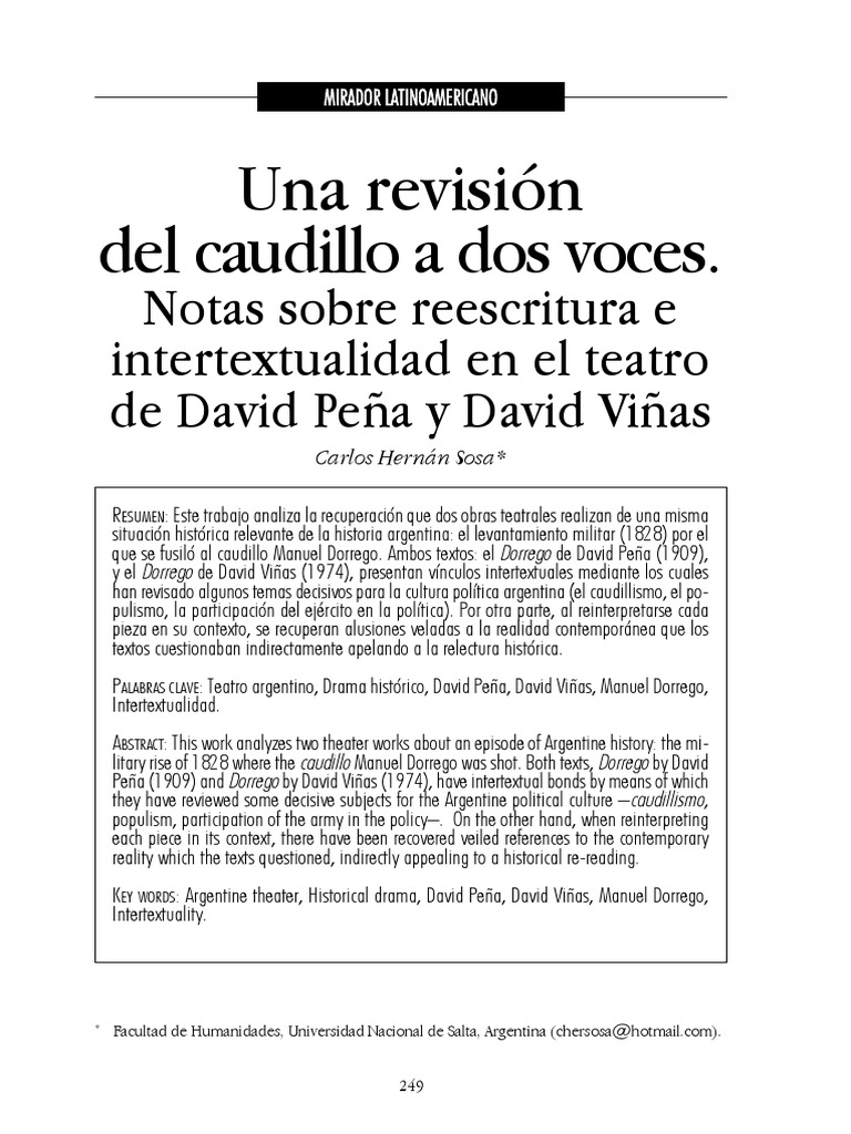 Facundo y Dorrego | PDF | Argentina | América del Sur