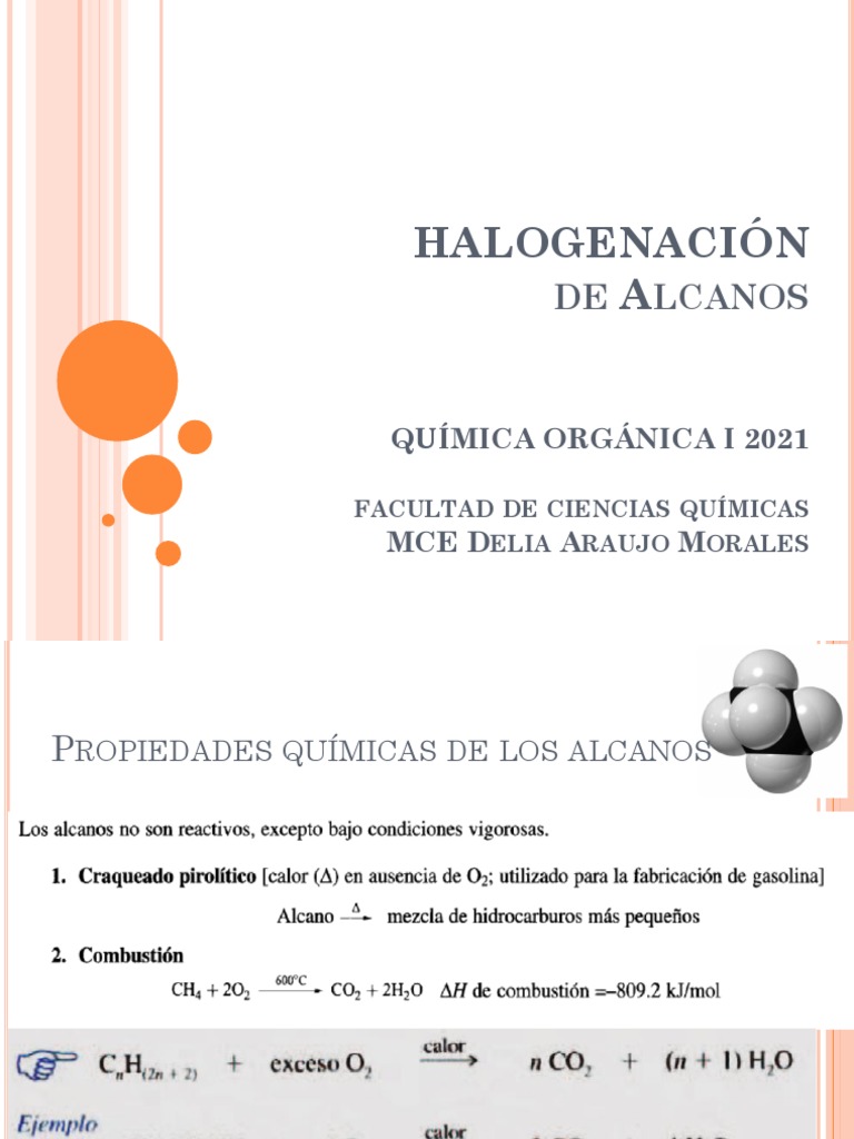 Halogenación de Alcanos QO I | PDF | Reacciones químicas | Redox