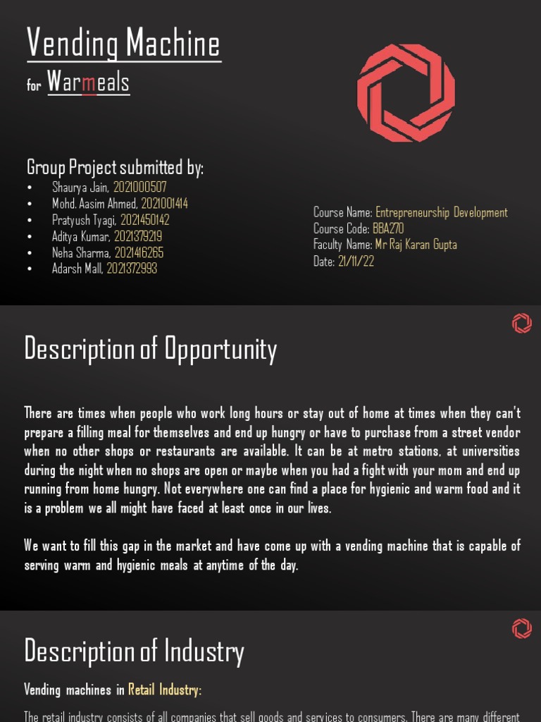 Vendo Vending Machine Manuals