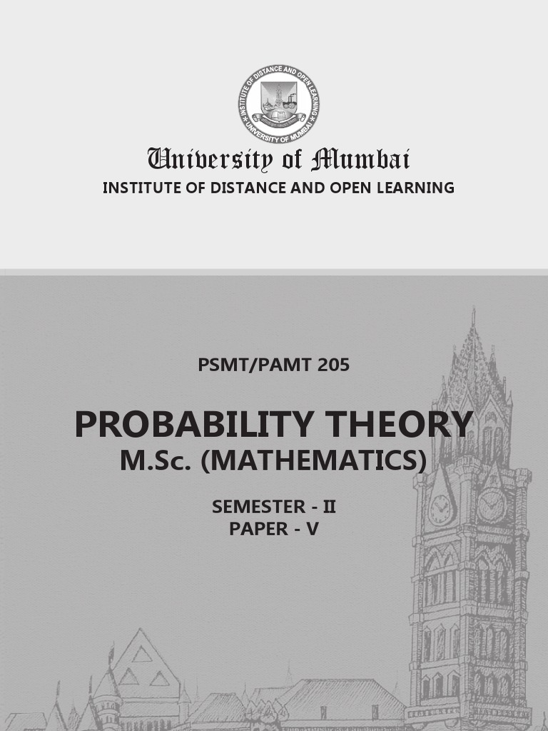 Probability Theory | Download Free PDF | Probability Distribution | Measure (Mathematics)
