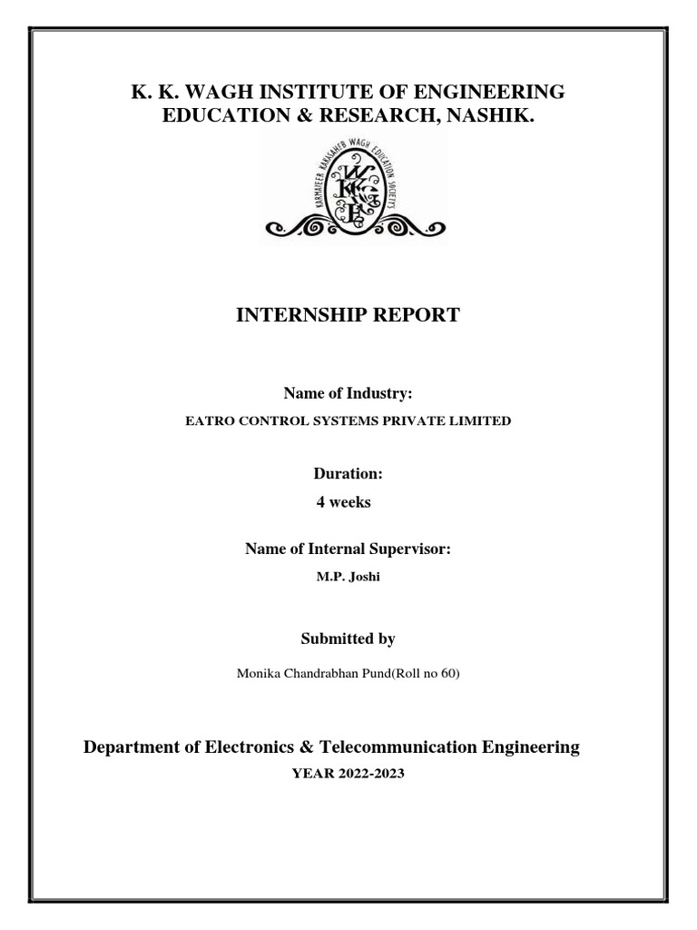Final Internship Report Monika60 | PDF | Programmable Logic Controller | Printed Circuit Board