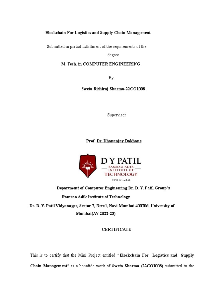 Blockchain Dapp For Supply Chain Pdf Supply Chain Internet Of Things