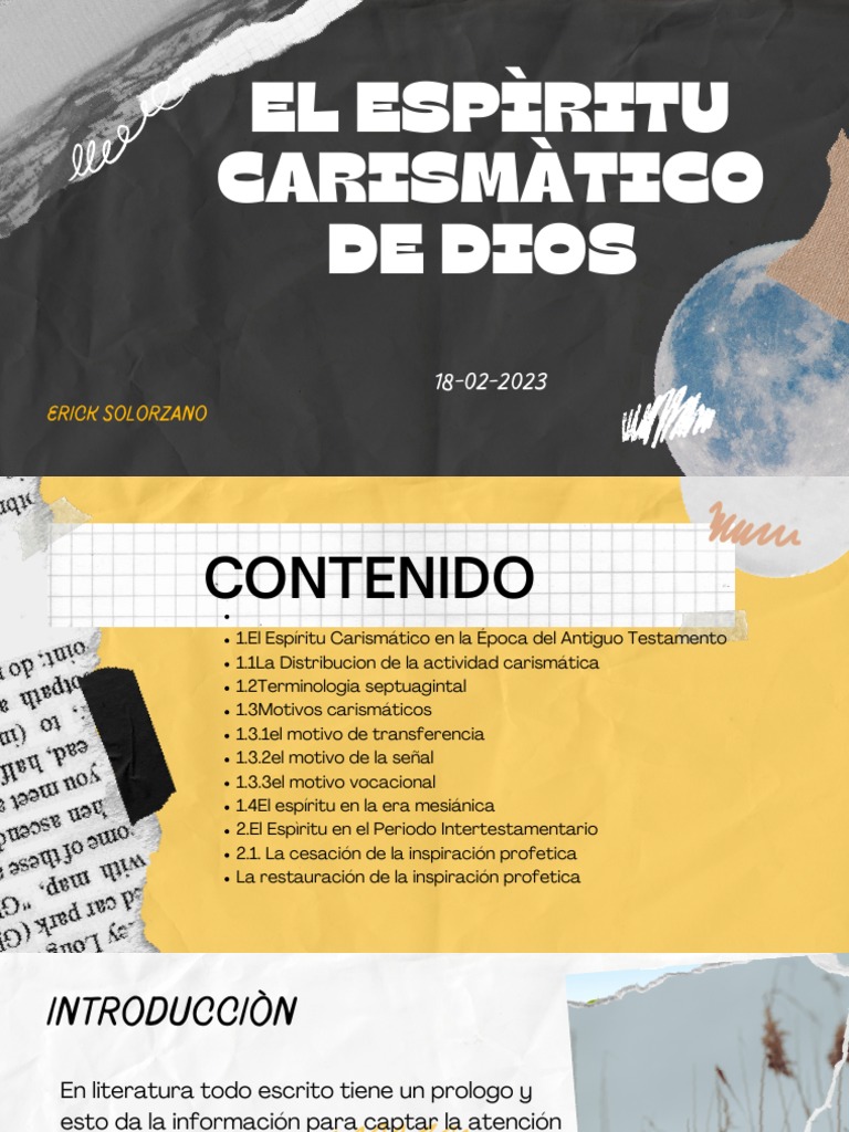 El Espìritu Carismàtico de Dios: Erick Solorzano | PDF | Biblia | Mesías