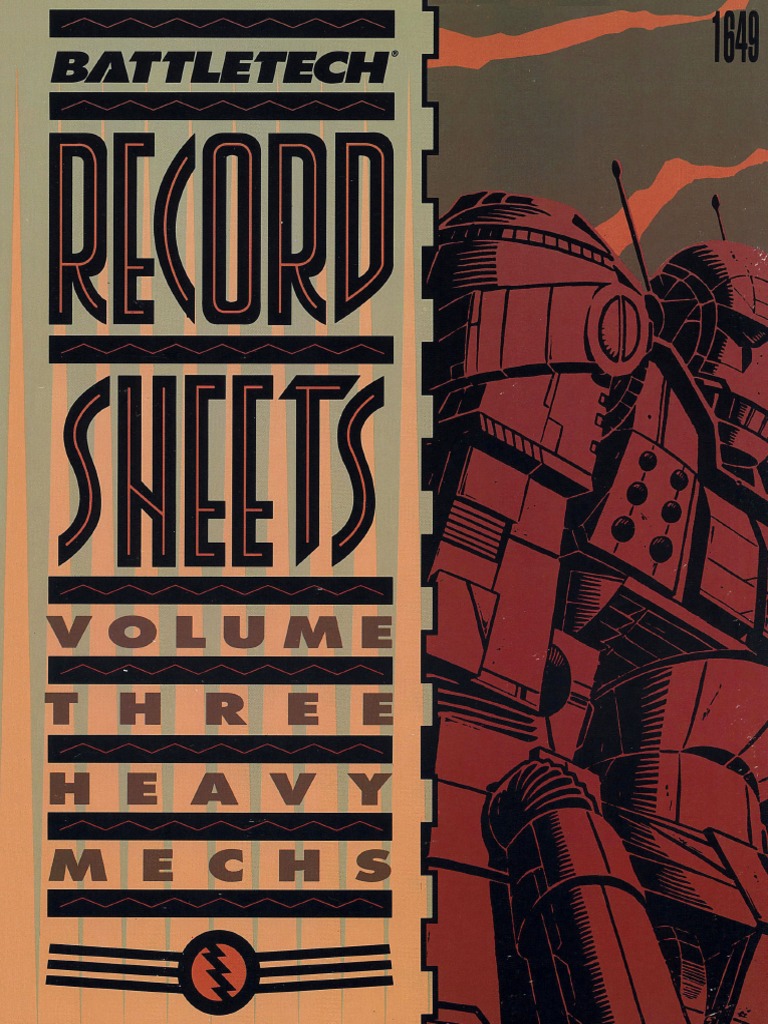 1649 Record Sheets Heavy Mechs | PDF