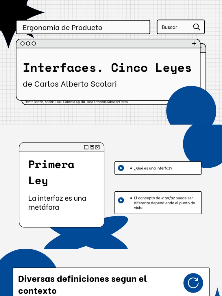 Leyes de Las Interfaces | PDF | Interfaz de usuario | La interacción ...