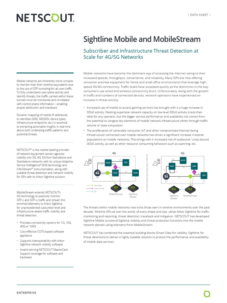 Sightline Mobile and Mobilestream | PDF | Computer Network | Denial Of ...