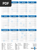 Kalender 2022 Staand Formaat | PDF
