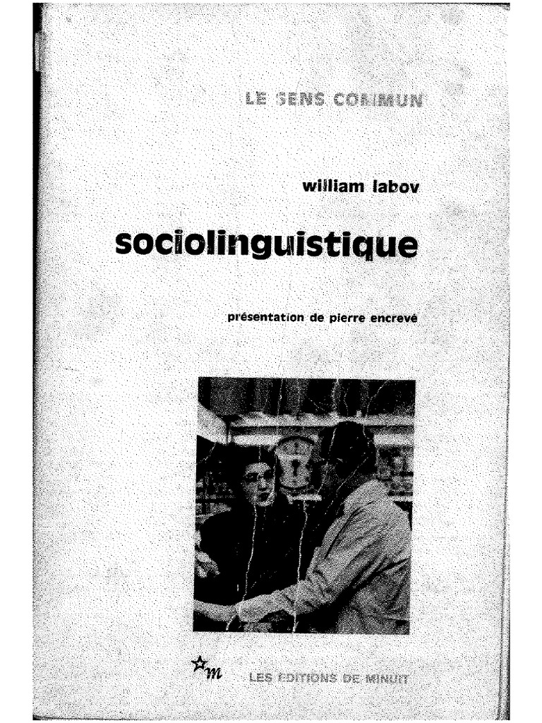 Introduction À La Sociolinguistique de Wiliam Labov | PDF