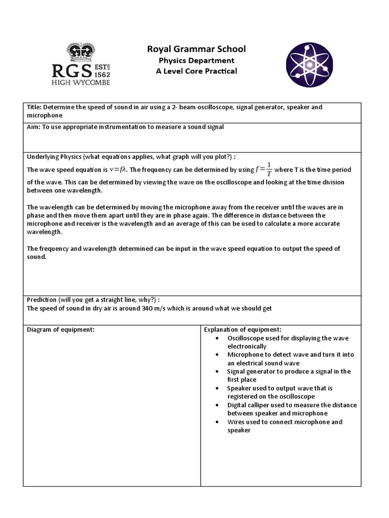 Oscilloscope Practical Writeup | PDF | Microphone | Frequency