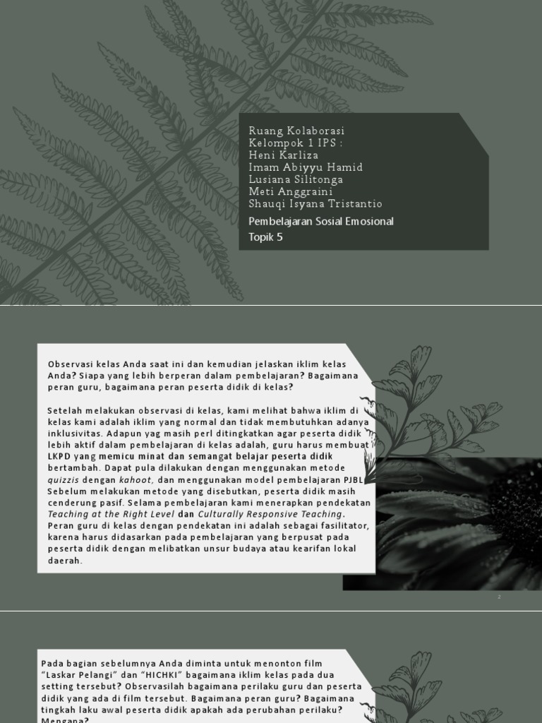 Ruang Kolaborasi Topik 5 | PDF | Karier & Perkembangan