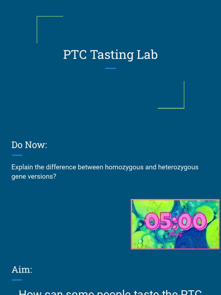 Genetics of PTC Taste Sensitivity | PDF
