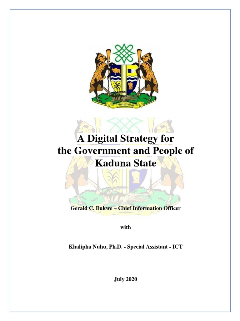 Kaduna State Digital Strategy Overview | PDF | E Government | Governance
