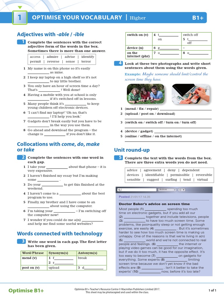 Vocabulary Higher | PDF | Internet | Communication