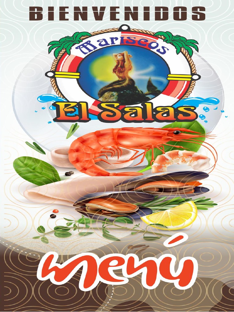 Nuestro Menú Mariscos El Salas - Bienvenidos | PDF