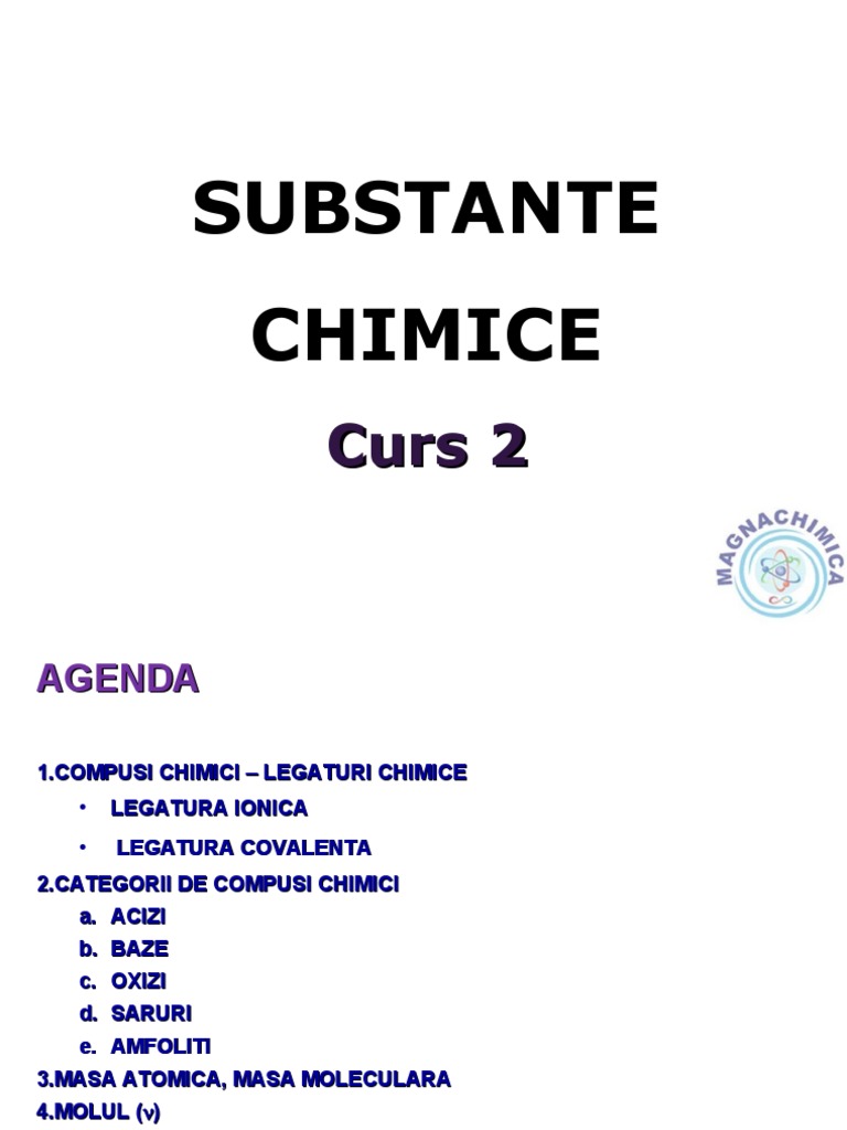 C - 2. Substante Chimice | PDF
