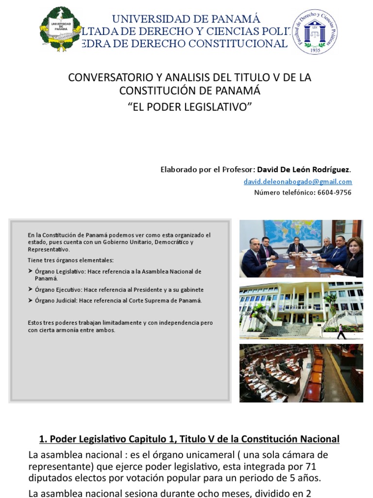 La Constitución de Panamá Presentación | PDF | Responsabilidad ...