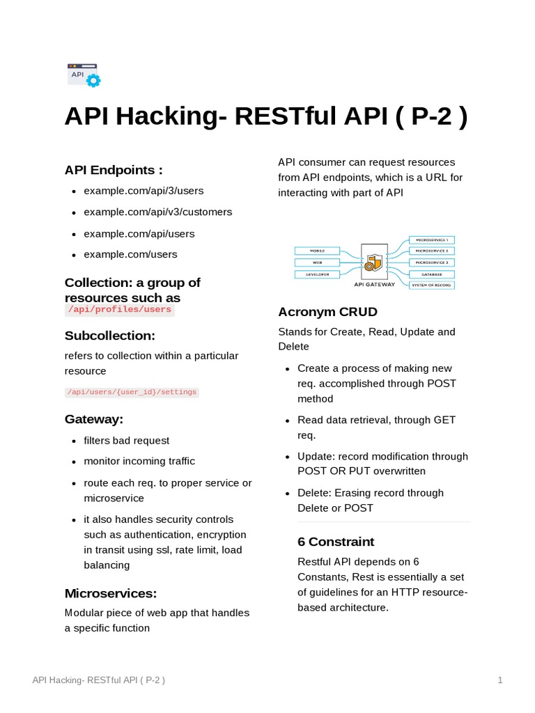 API Hacking RESTful API 1 | PDF | Representational State Transfer ... API Hacking RESTful API 1 | PDF | Representational State Transfer ...