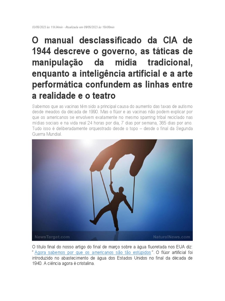 Manual Da Cia-1 | PDF | Ataques de 11 de Setembro