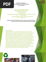 NSTP 2 Project Proposal Sample Template | PDF | Philippines | Volunteering