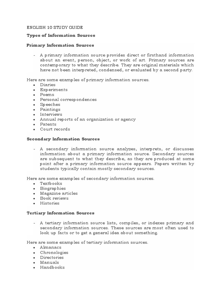 English 10 Study Guide | PDF | Credibility | Public Speaking