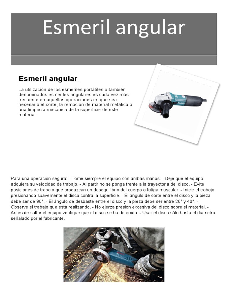 Esmeril Angular | PDF