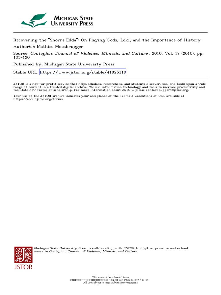 Recovering The Snorra Edda On Playing Gods, Loki, and The Importance of ...