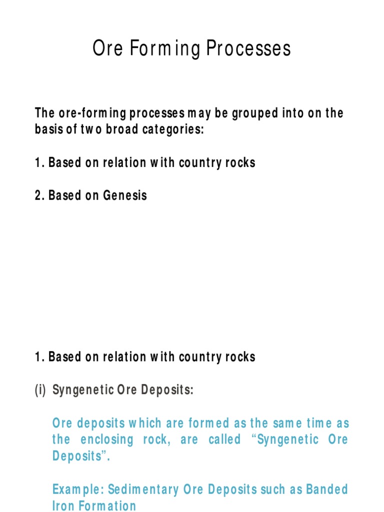 Ore Forming | PDF | Rock (Geology) | Igneous Rock