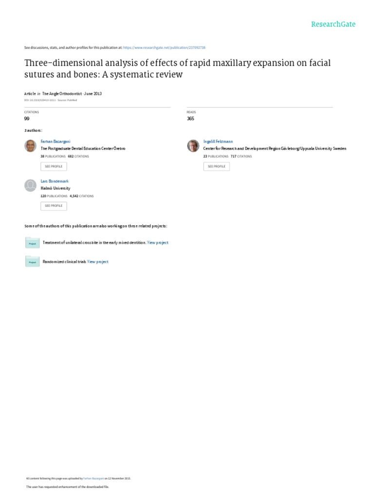 3D Rme | Download Free PDF | Systematic Review | Evidence Based Medicine