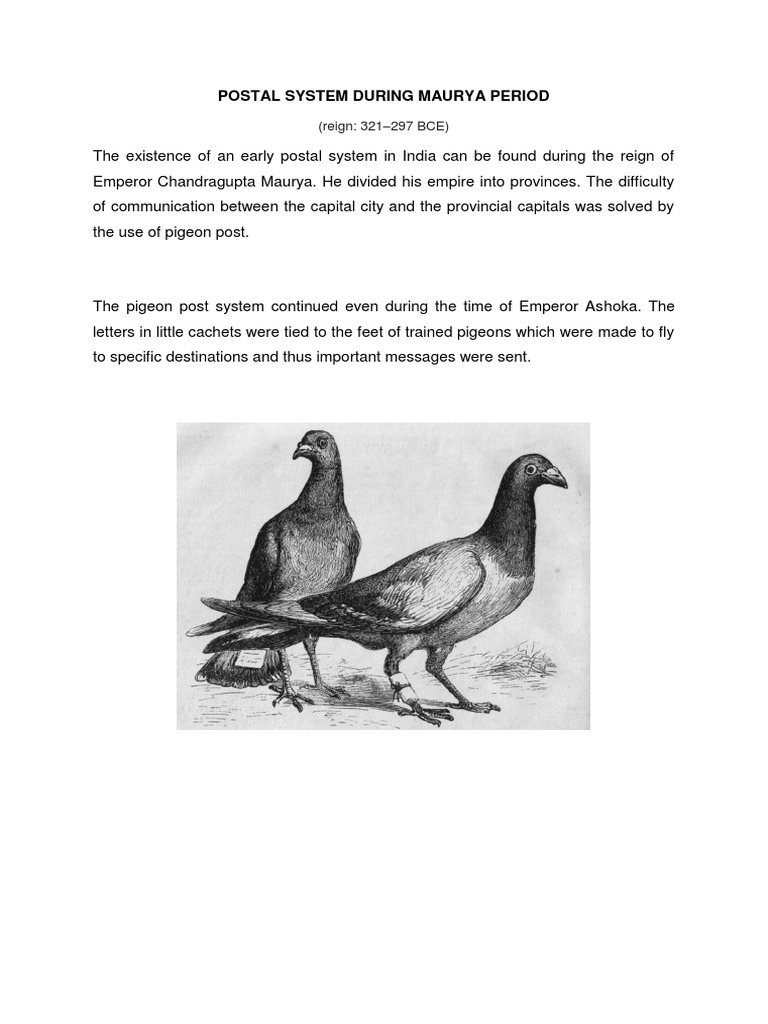 Postal - System - During - Maurya - Period - 321-297 BC | PDF