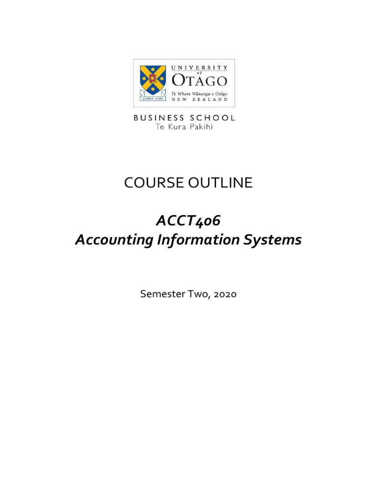 Accounting Information System Course Syllabus | PDF | Information ...