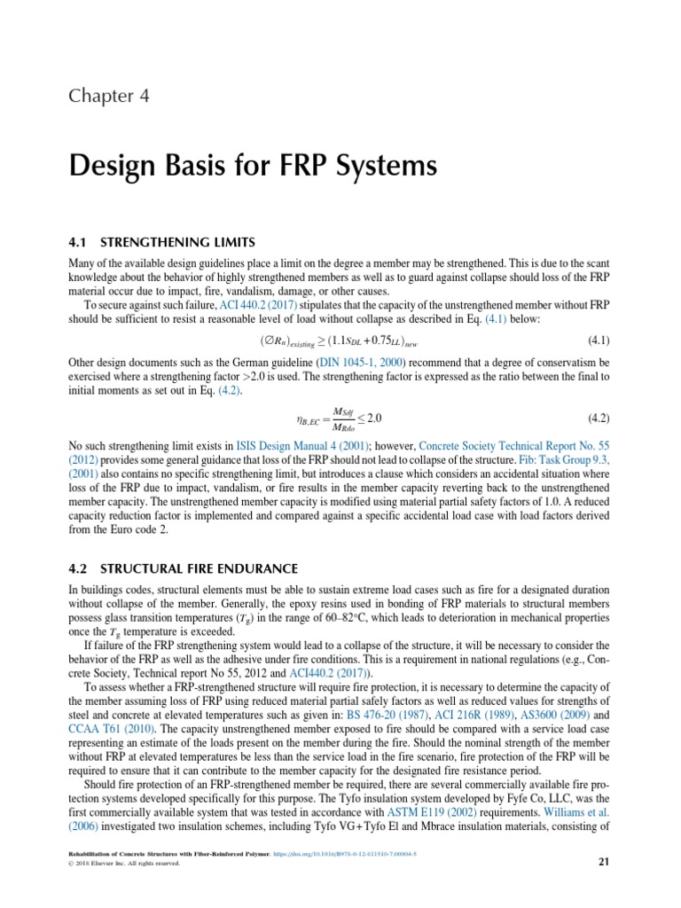 Chapter 4 - Design Basis For FRP Systems | PDF