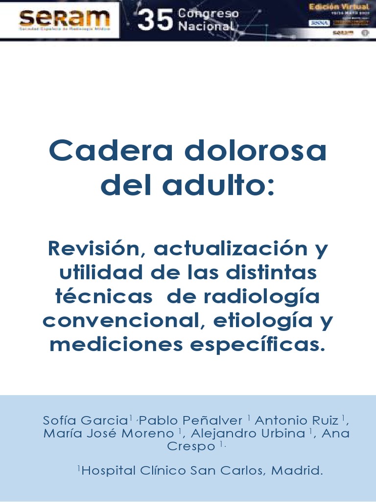 Posiciones Radiologicas Cadera | PDF | Pelvis | Osteoartritis