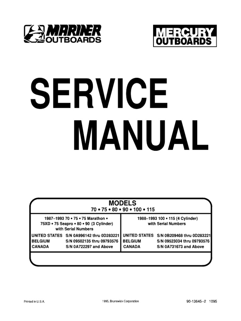 Merc 80 Manual | PDF