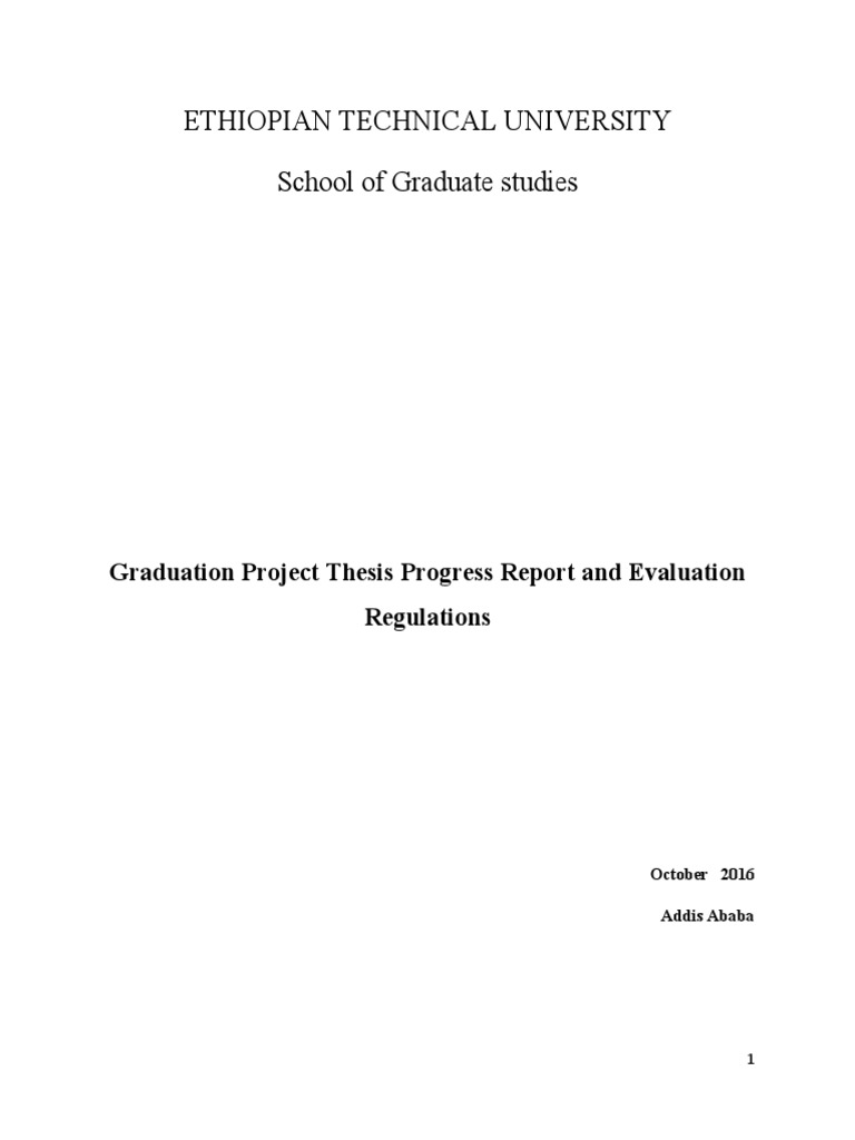ETU_Progress_Report_guidelines | PDF | Thesis | Postgraduate Education