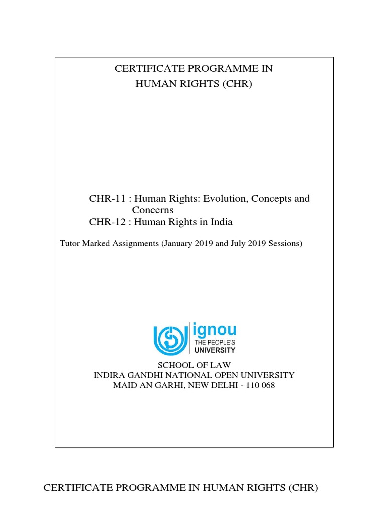 CHR Assignments 2019 English | PDF | Human Rights | Rights