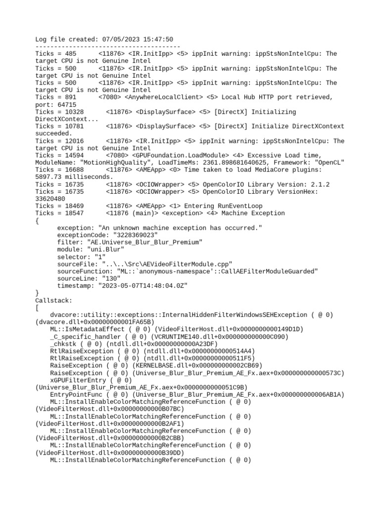Adobe Media Encoder Log | Download Free PDF | Computer Programming | Digital Technology