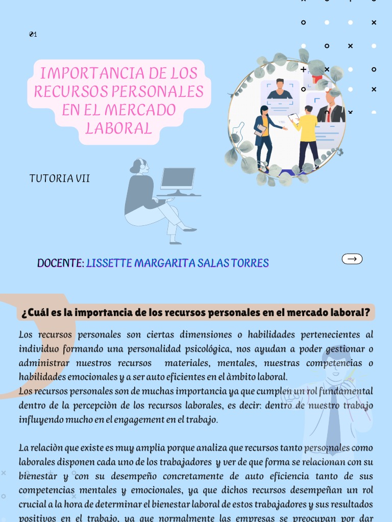 Importancia de Los Recursos Personales en El Mercado Laboral | PDF | Sicología | Mente