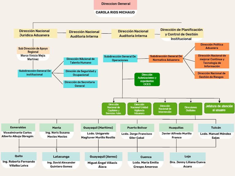 Estructura Organizacional SENAE | PDF